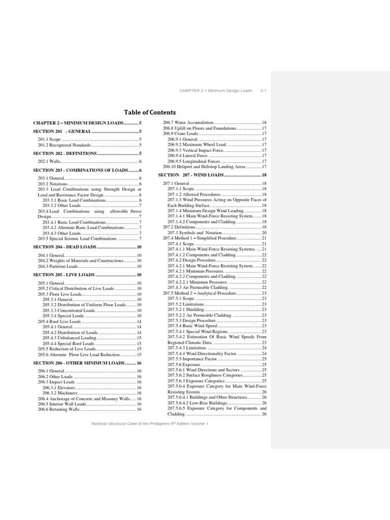 Table of Contents | PDF | Structural Load | Masonry