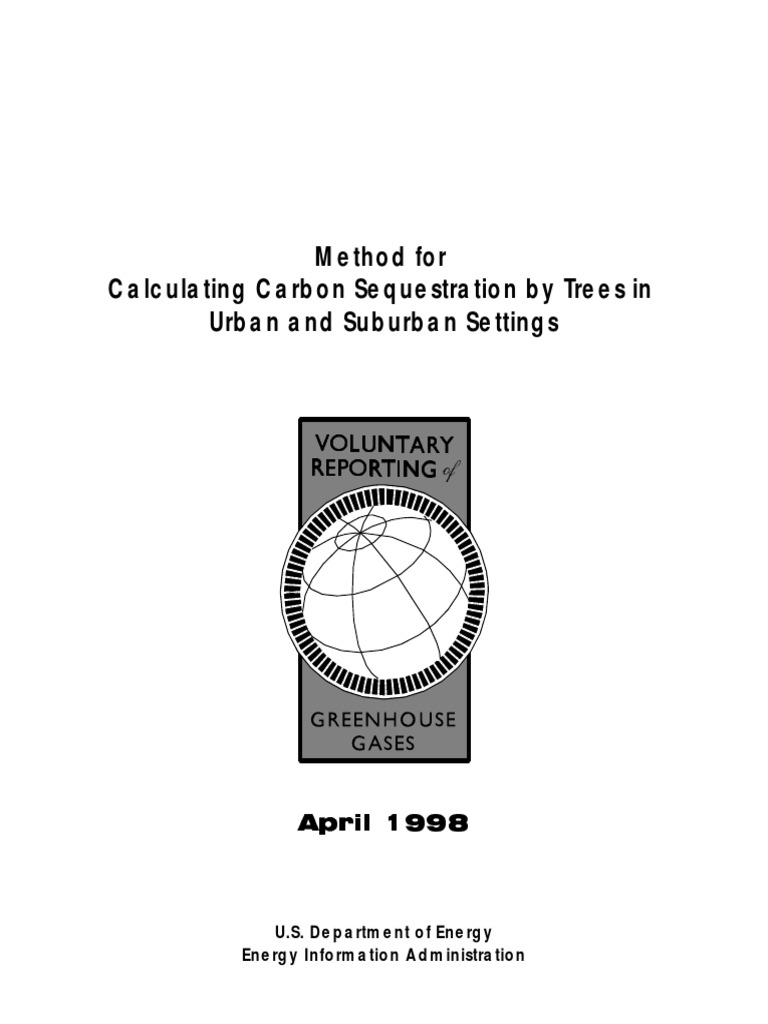 Carbon Sequestration Calculation Method | PDF | Carbon Sequestration ...
