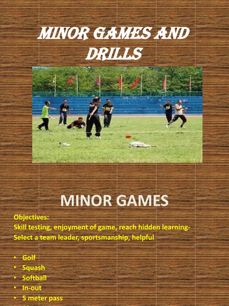 Minor Games and Drills | PDF