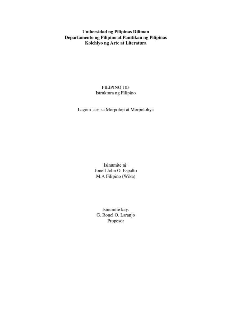 Lagom Suri 4 Kay Sir Ronel | PDF