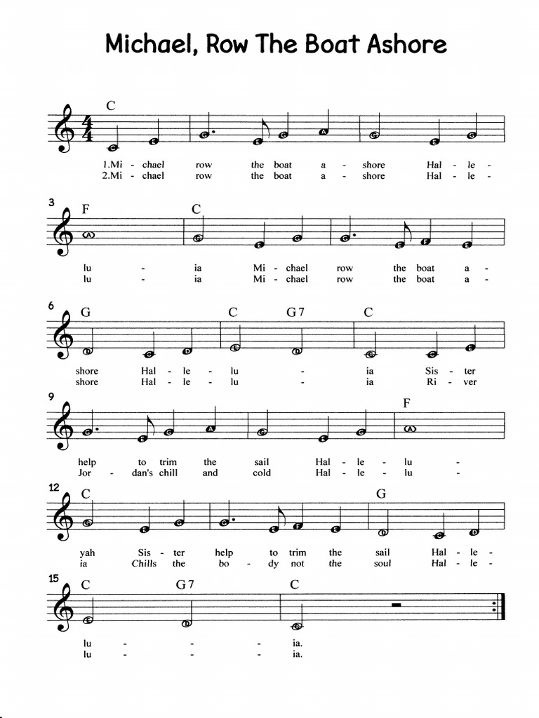 IMG Michael Row The Boat Ashore | PDF