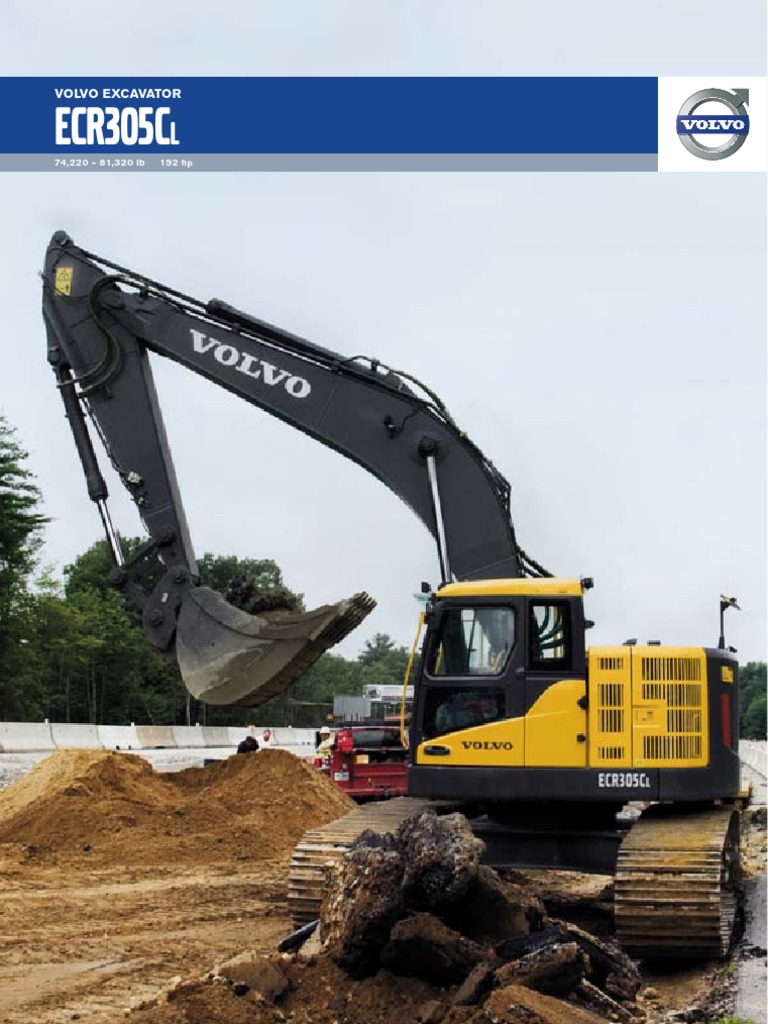 Volvo ECR305CL Excavator Overview | PDF | Engines | Vehicle Technology