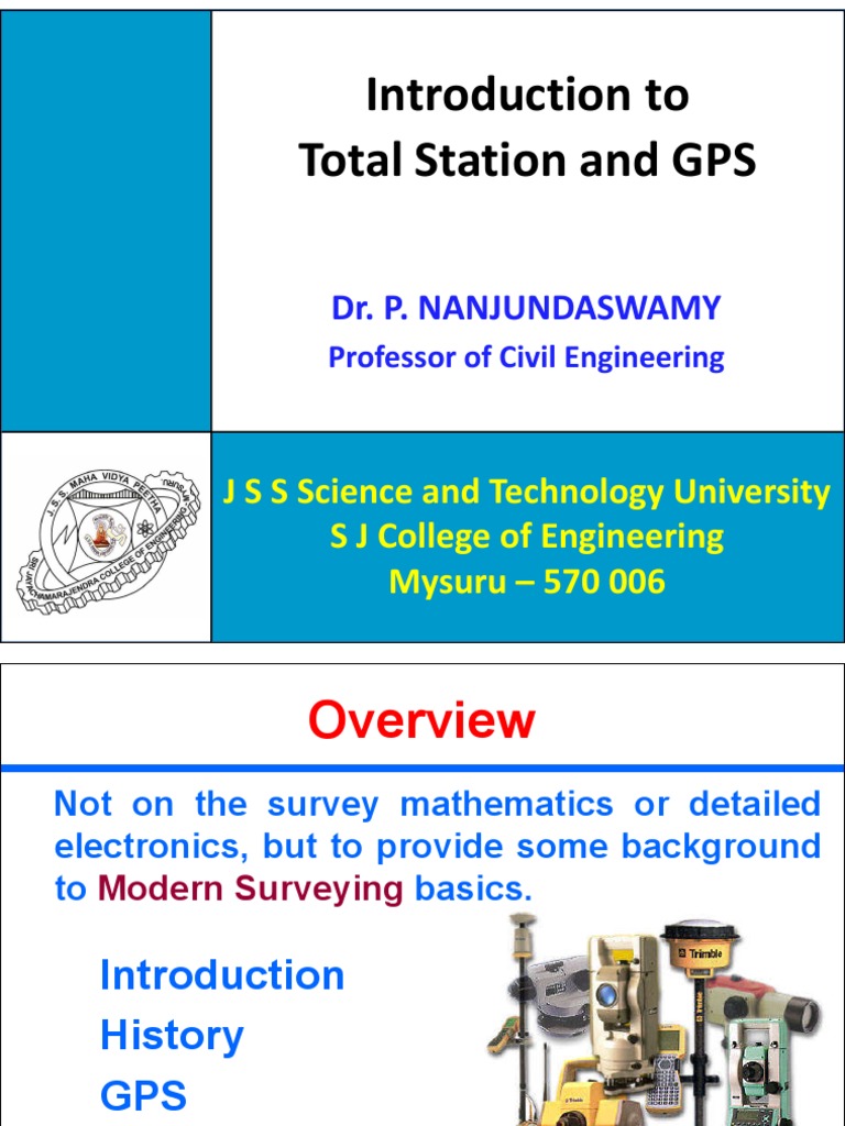 01 Total Station Gps 1 Pdf Pdf Global Positioning System Navigation