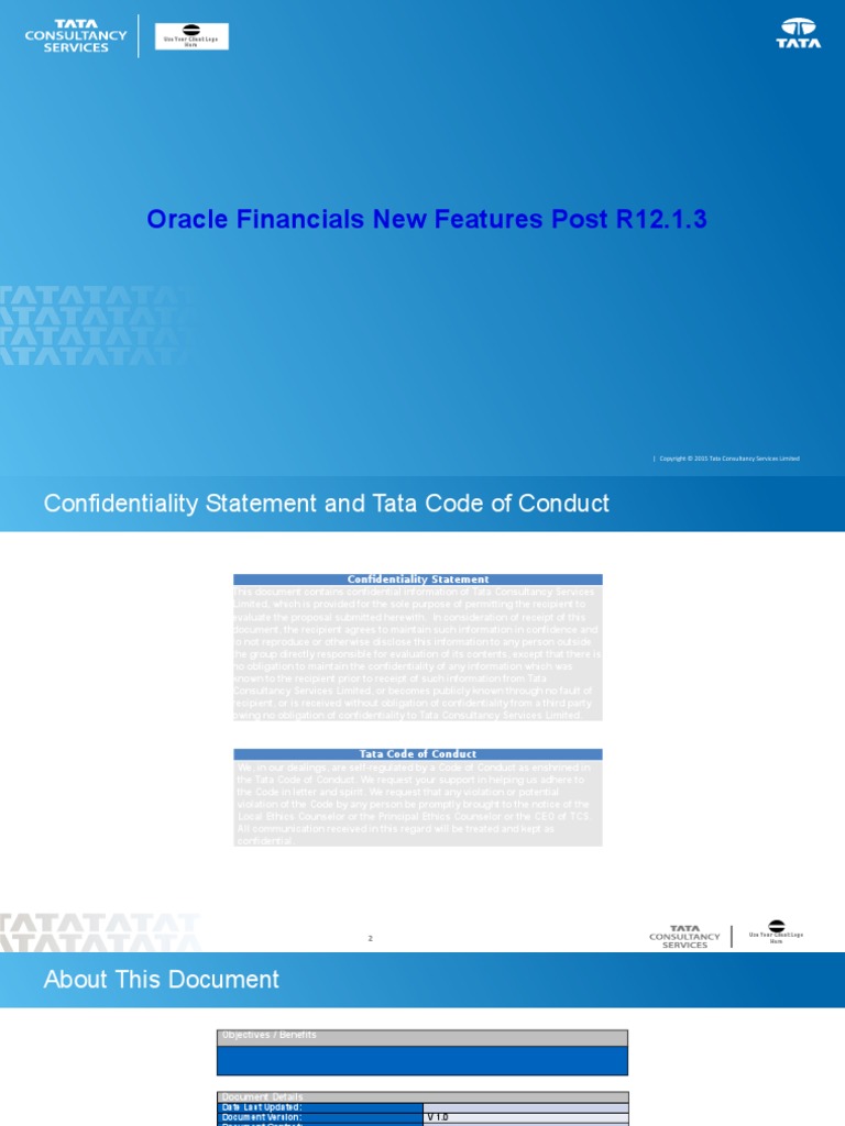 R12.1.3 - To - R12.2.6 - New - Features | PDF | Accounts Payable | Invoice