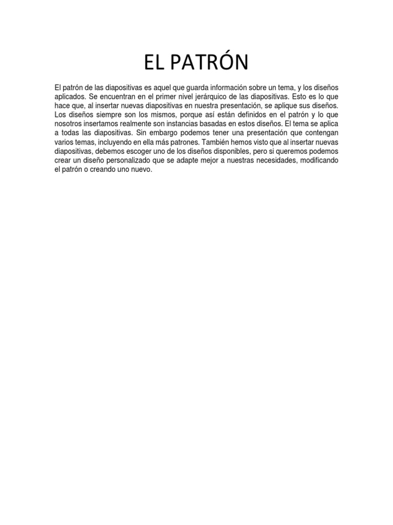 El Patrón | PDF | Arte | Informática