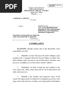 Sample Forcible Entry Complaint | PDF | Lawsuit | Complaint