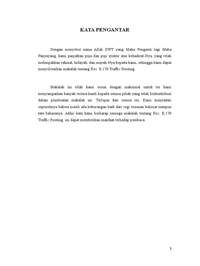 Traffic Routing Makalah Baru | PDF