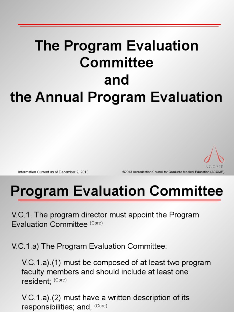 Annual Program Evaluation | PDF | Medical Education | Program Evaluation