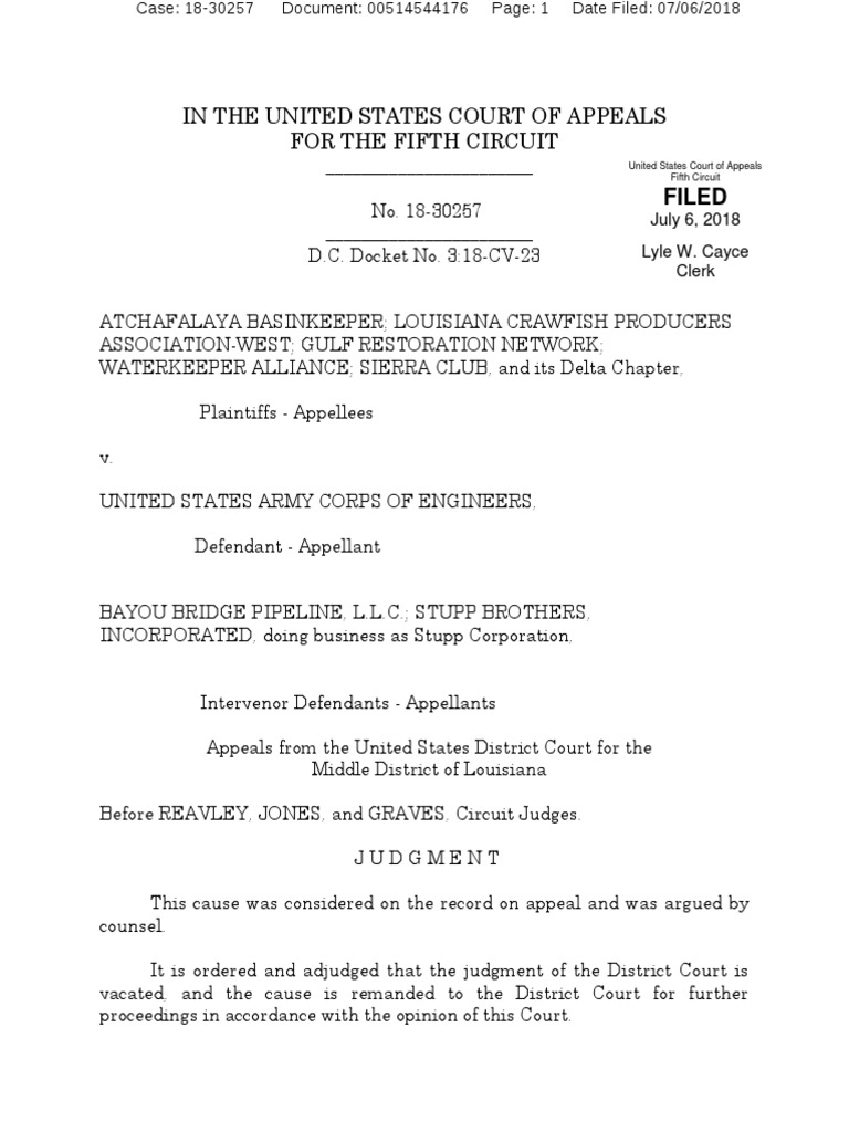 In The United States Court of Appeals For The Fifth Circuit: Filed | PDF