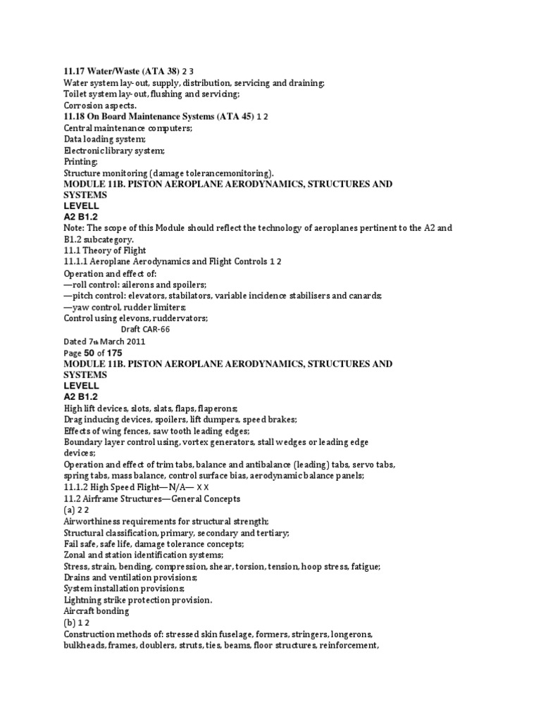 11.17 Water/Waste (ATA 38) : by G T Selvan | PDF | Flight Control ...