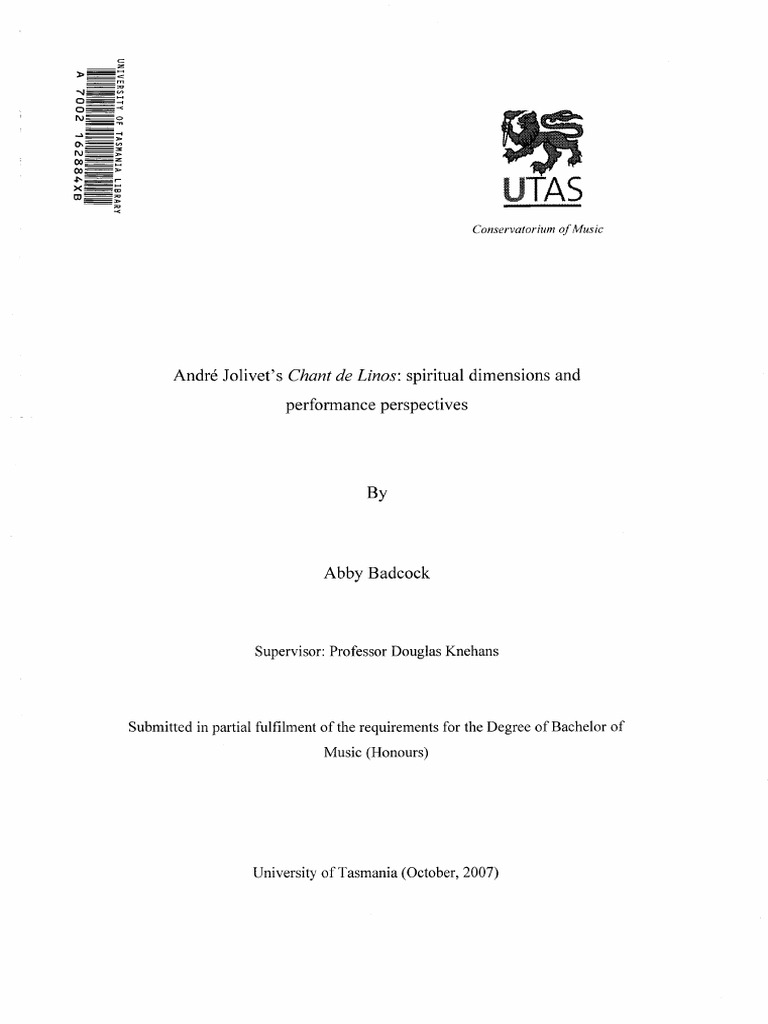 Chant de Linos, Spiritual Dimensions | PDF | Entertainment (General)