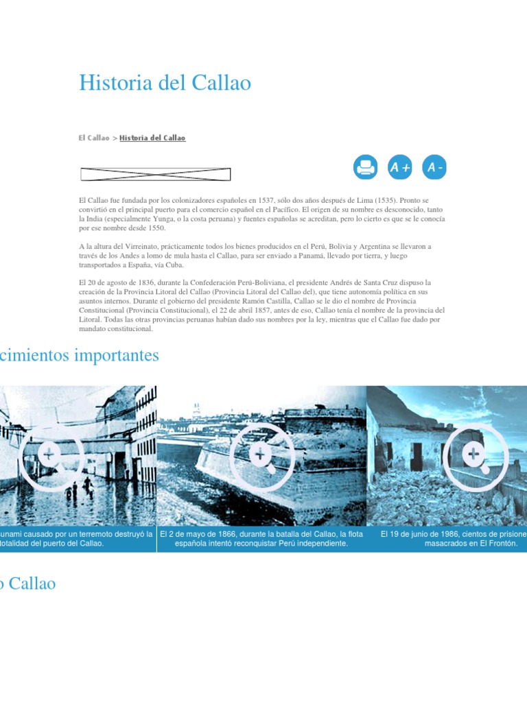 Historia Del Callao | Descargar gratis PDF | Perú