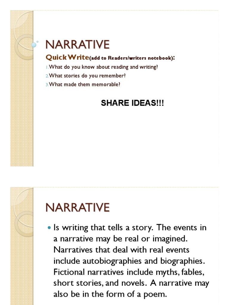NARRATIVE Design Lessons | PDF | Plot (Narrative) | Narrative
