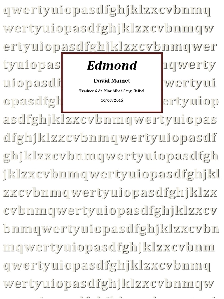 David Mamet - Edmond | PDF