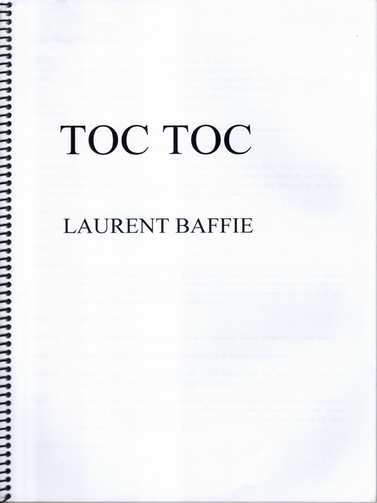 Lauren Baffie - Toc! Toc! | PDF
