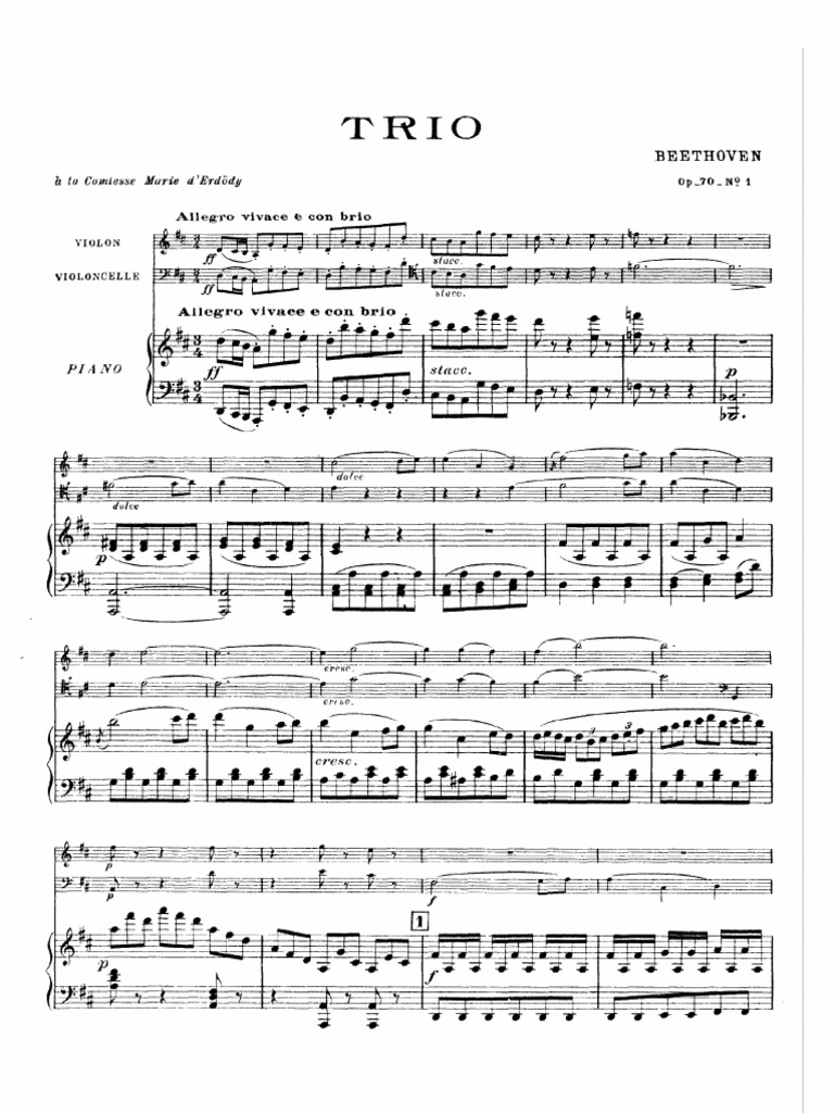 Beethoven Ghost Trio Durant Edition | PDF