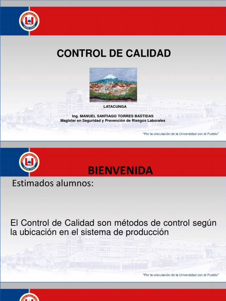 Introducción al Control de Calidad | PDF | Six Sigma | Calidad (comercial)
