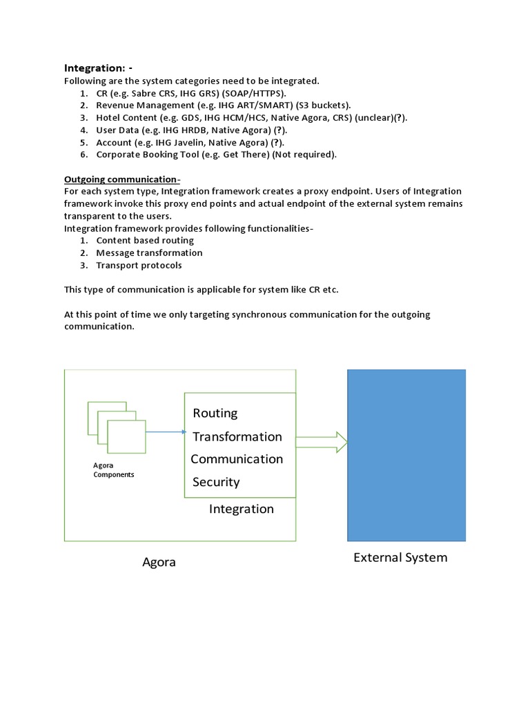 System Integration Framework Overview | PDF | Proxy Server ...