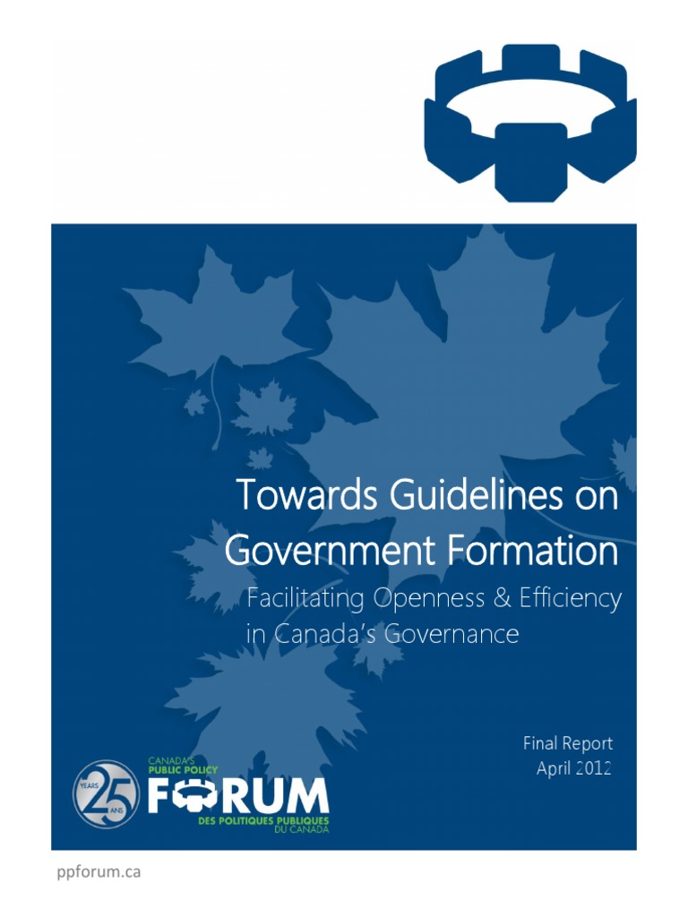 Towards Guidelines On Government Formation-Eng May 31-21 | PDF ...