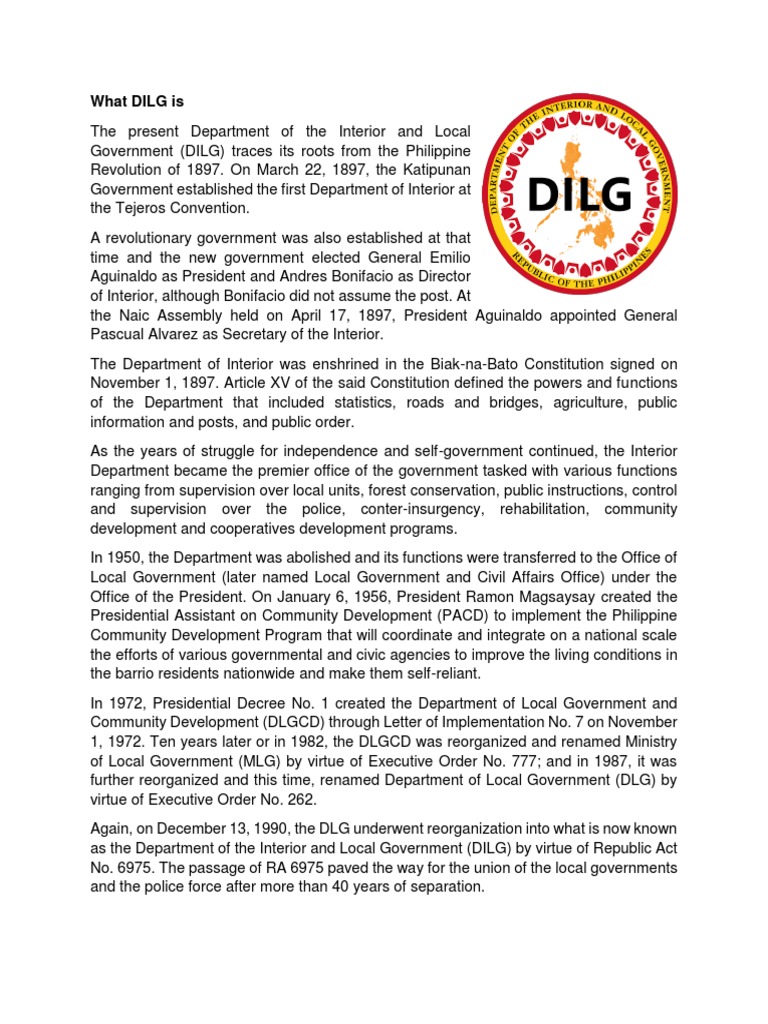 What is DILG | Politics | Government