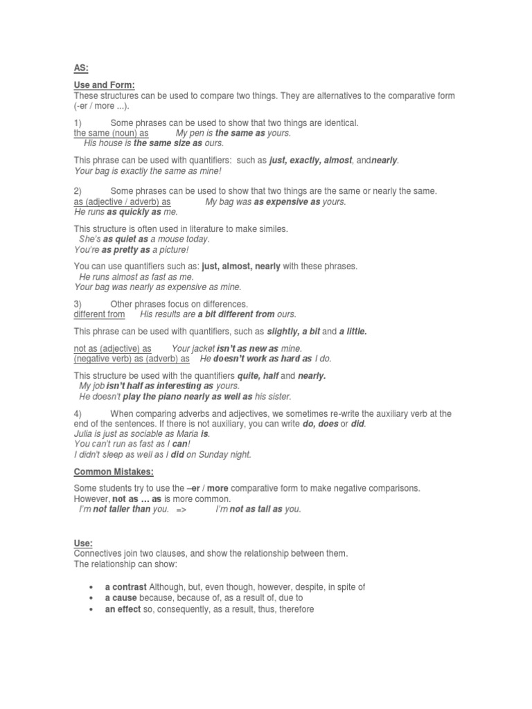 AS: Use and Form:: Just, Exactly, Almost Nearly | PDF | Sentence ...