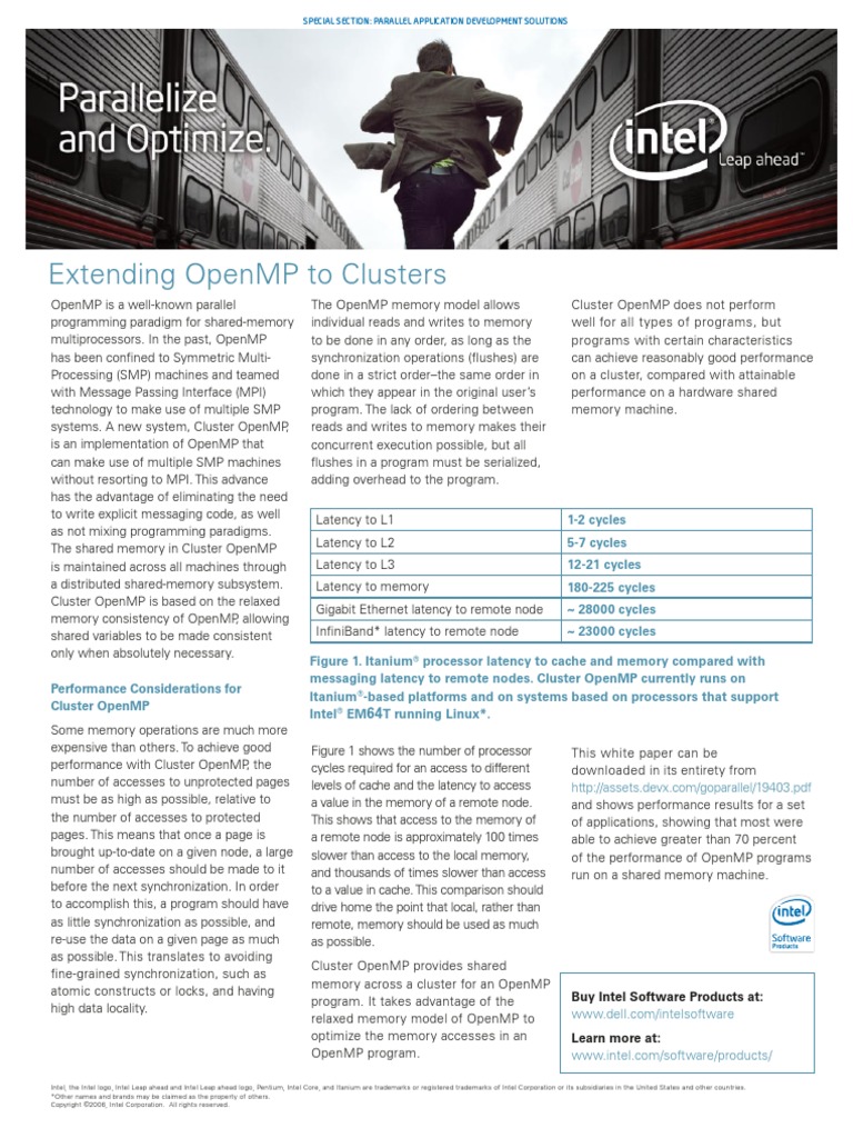 Extending OpenMP To Clusters | PDF | Message Passing Interface | Computer Cluster