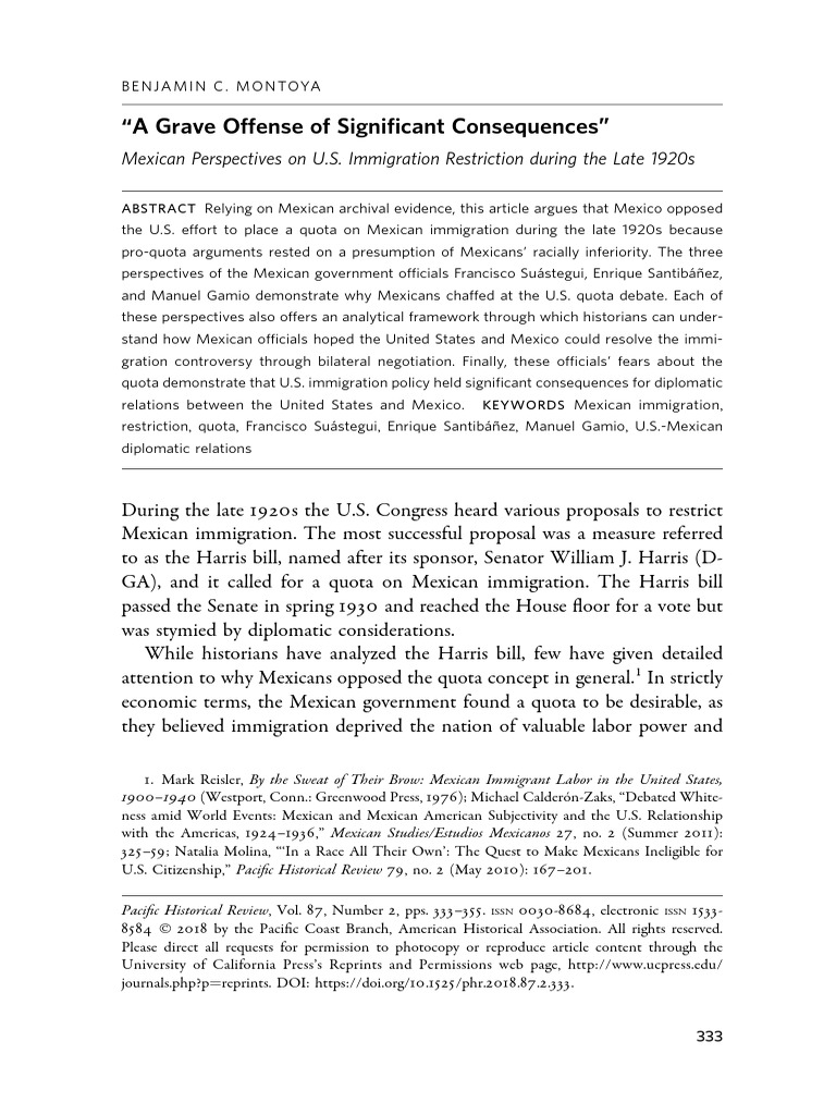 A Grave Offense of Significant Consequences'' | PDF | Immigration ...