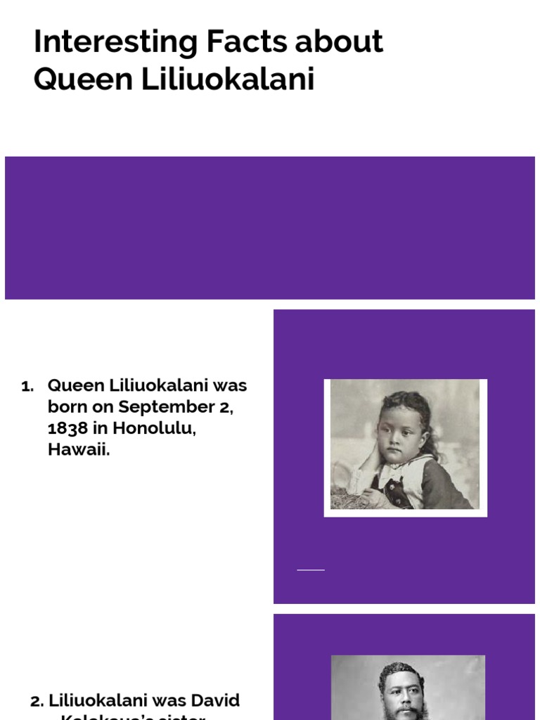 Interesting Facts About Queen Liliuokalani | PDF | Hawaii | Clothing