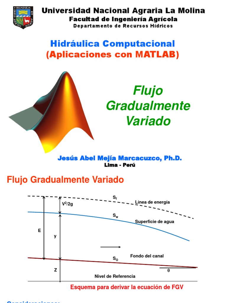 An 10 Flujo Gradualmente Variado | PDF | Integral | Canal