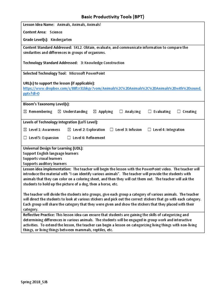 03 Basic Productivity Tools Lesson Idea | PDF