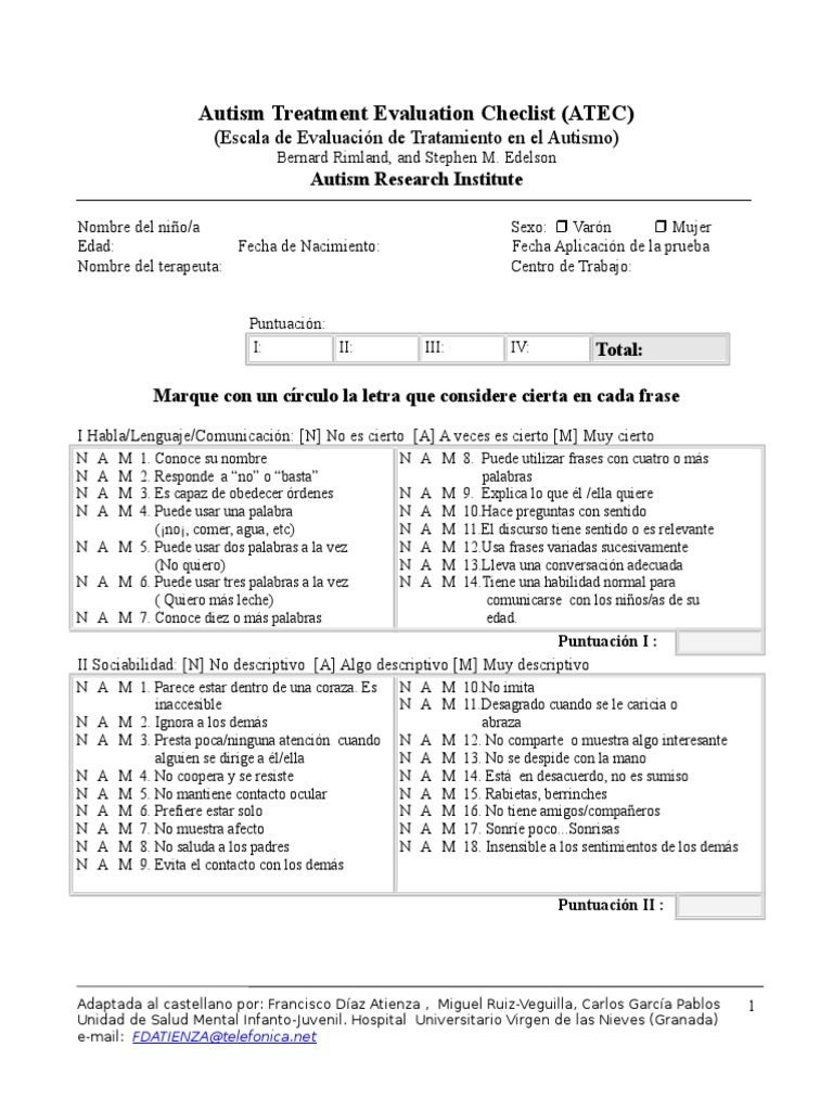 ATEC Adaptación | PDF | Bienestar | Medicina