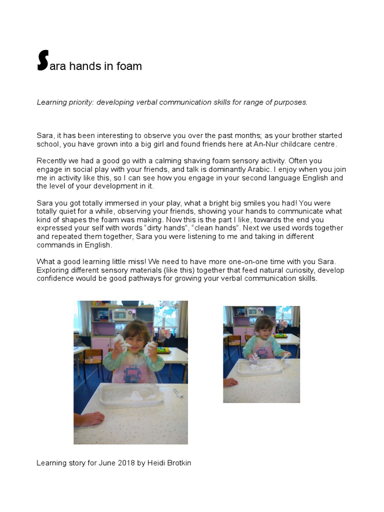 Sara Hands in Foam | PDF