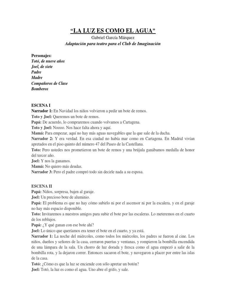 La Luz Es Como El Agua | PDF | Buceo bajo el agua | Ocio