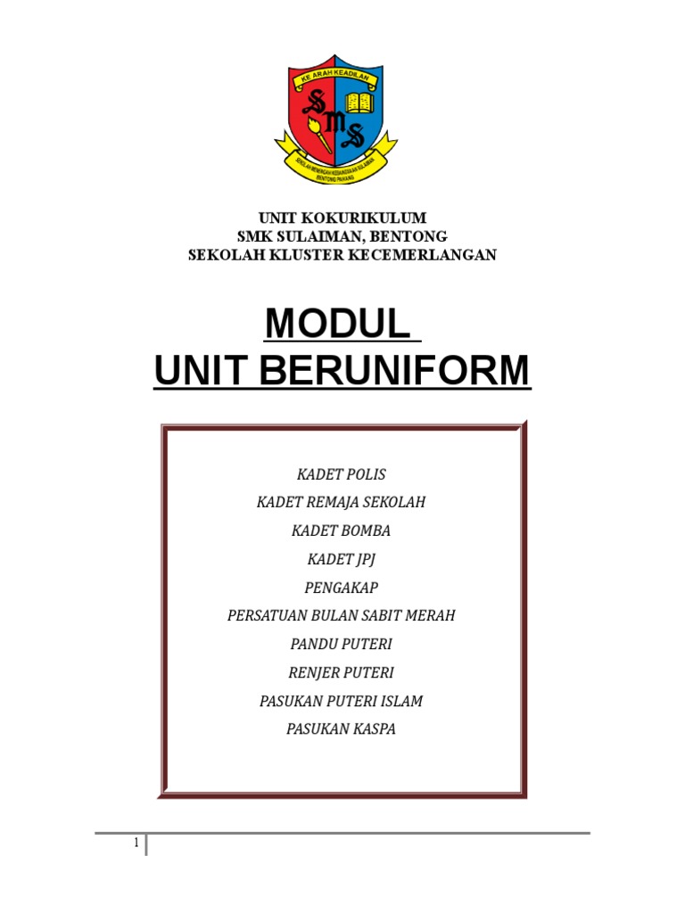 Modul Unit Beruniform 2018 | PDF