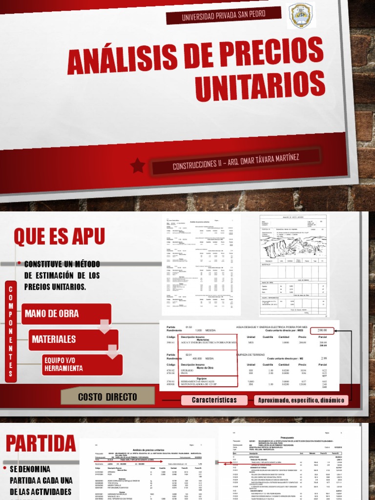 Análisis de Precios Unitarios Nuevo | PDF