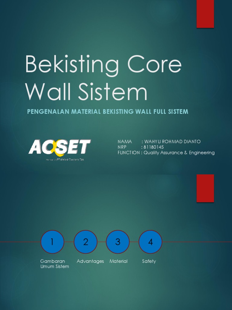 Bekisting Core Wall Full System Guide | PDF
