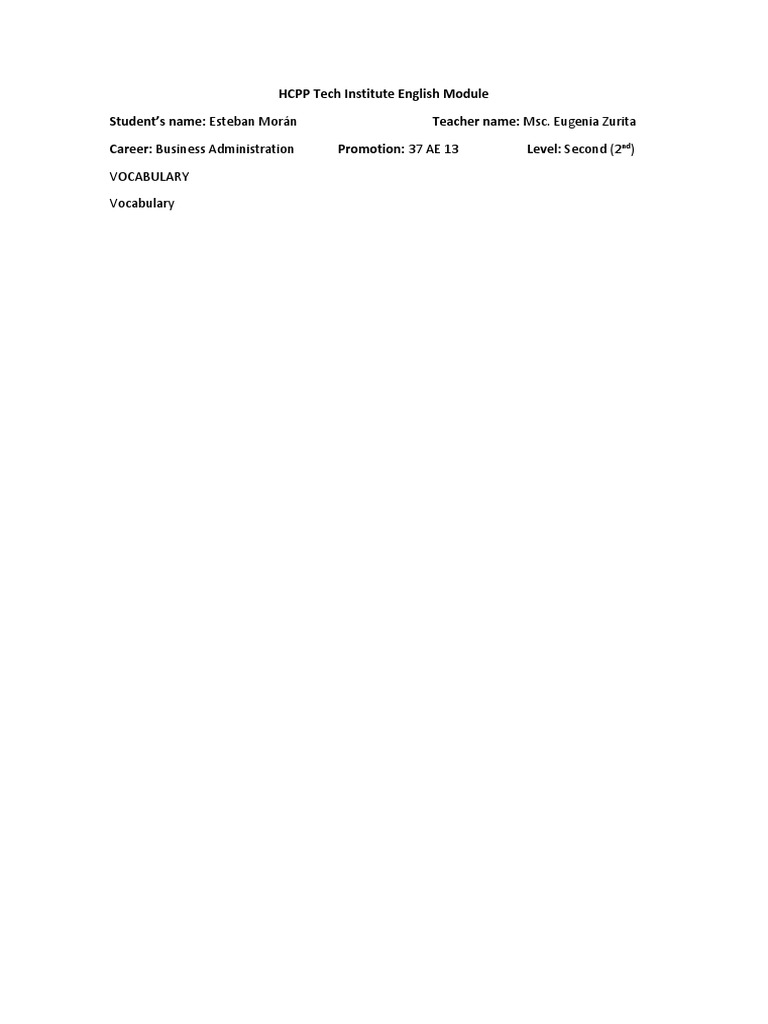 HCPP Tech Institute English Modul2 | PDF