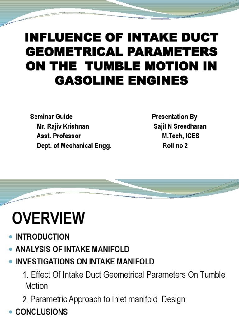 Tumble Motion in I.C Engines | PDF | Fluid Dynamics | Computational ...