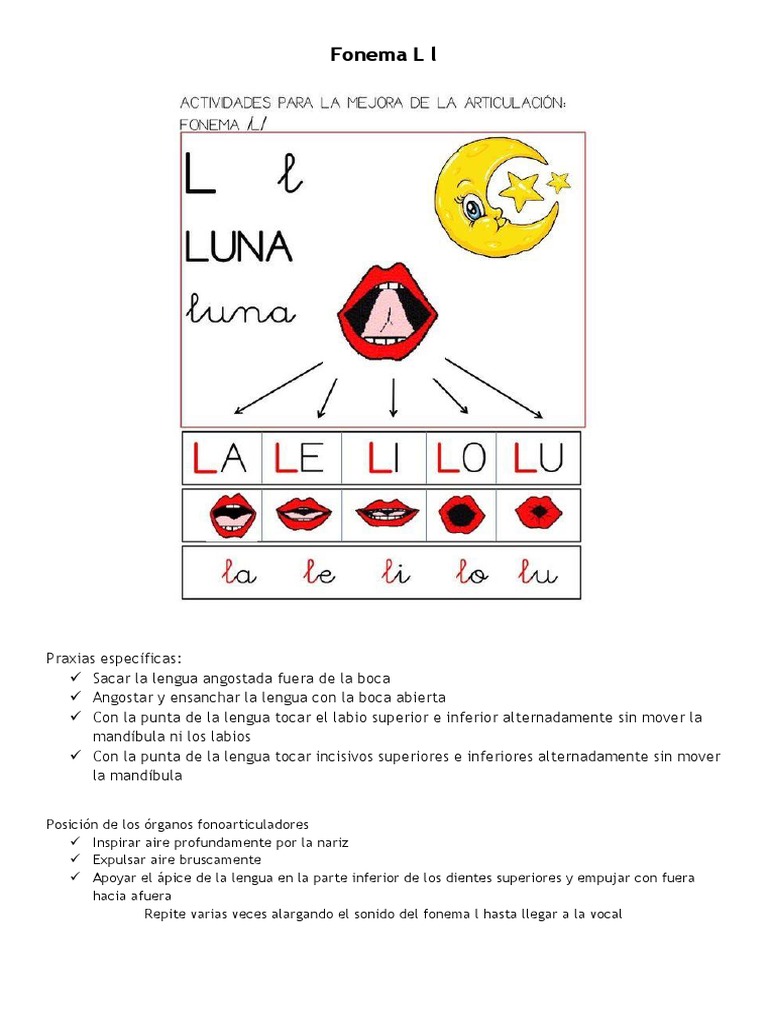 Fonema L | PDF