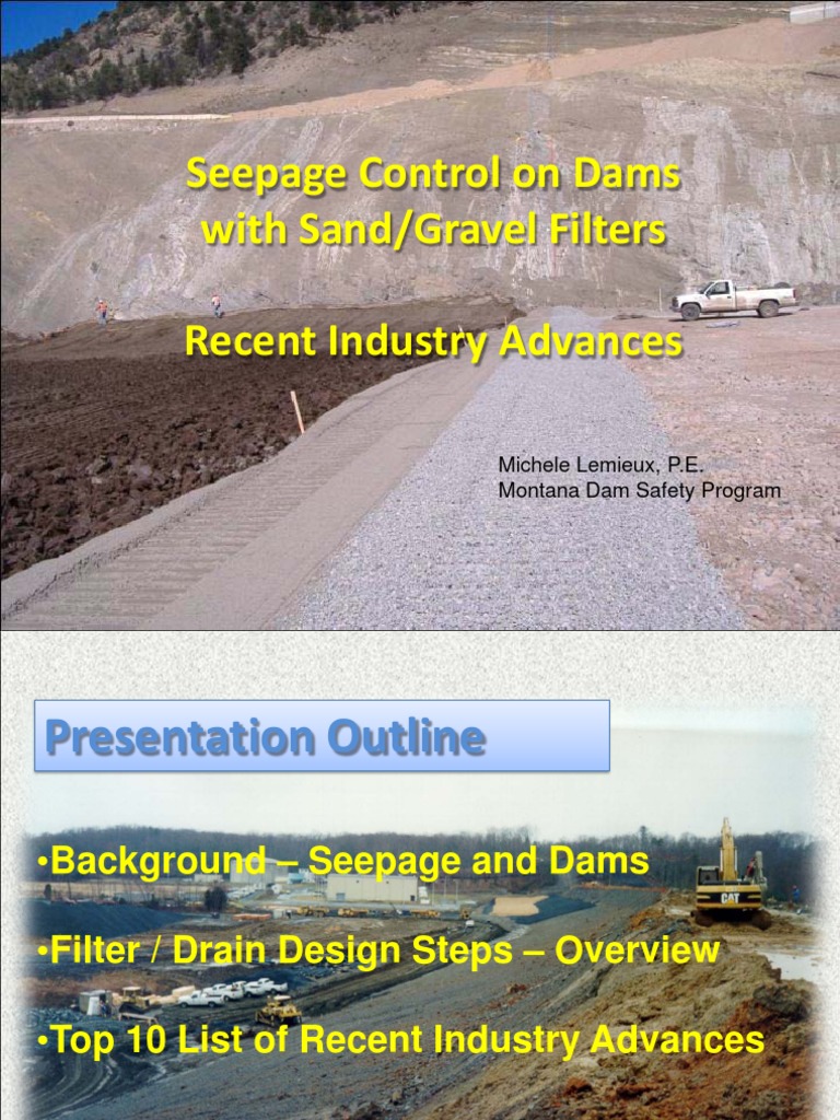 Seepage Control at Dams | Soil Mechanics | Drainage