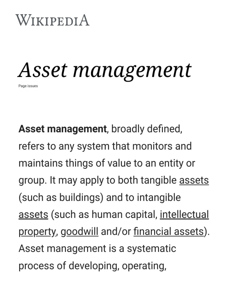 The essential guide to asset management | PDF | Asset Management | Business