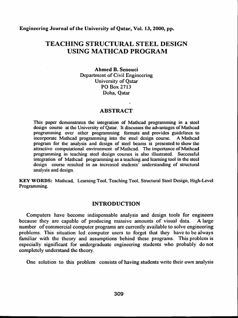 MathCad in Structural Design - STEEL PDF | PDF | Programming Language ...