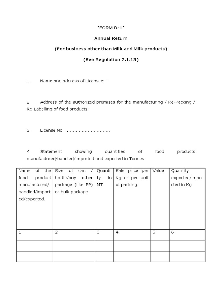 Form D1 Courtesy Equinox Labs | PDF