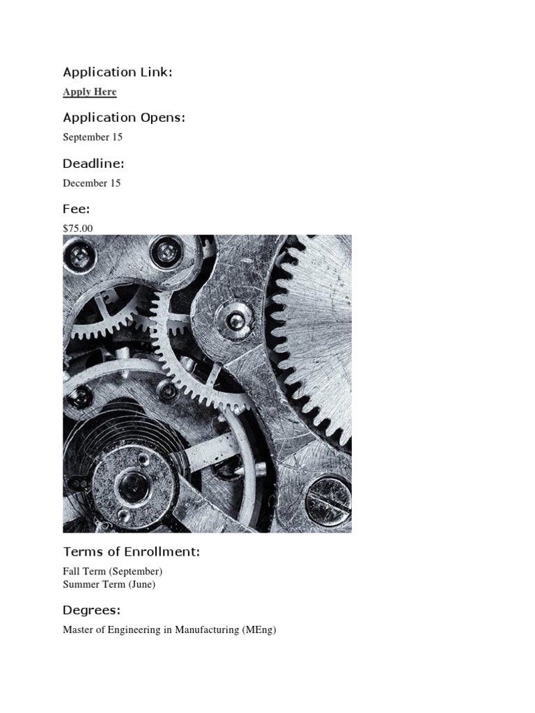 Application Link:: Apply Here | PDF | Mechanical Engineering | Engineering