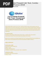List of Globe HomeSurf Promos - 1GB For P15, 30GB For P199, 55GB For ...