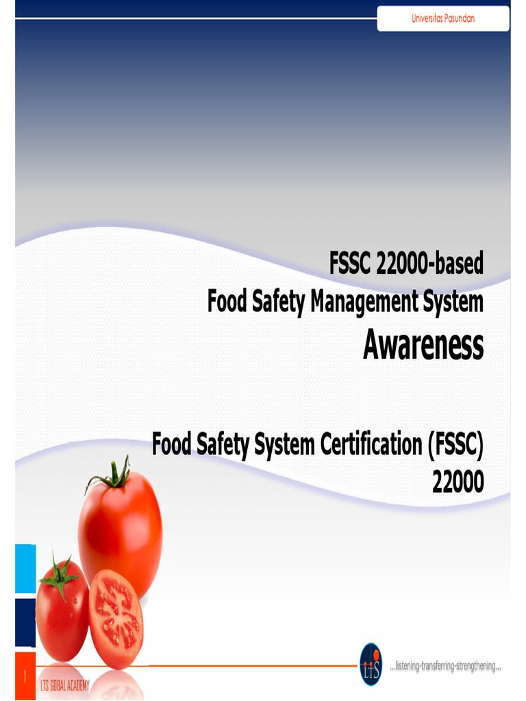 FSSC 22000 Awareness Training - Bagian 2.pdf | Safety | Hazard Analysis ...