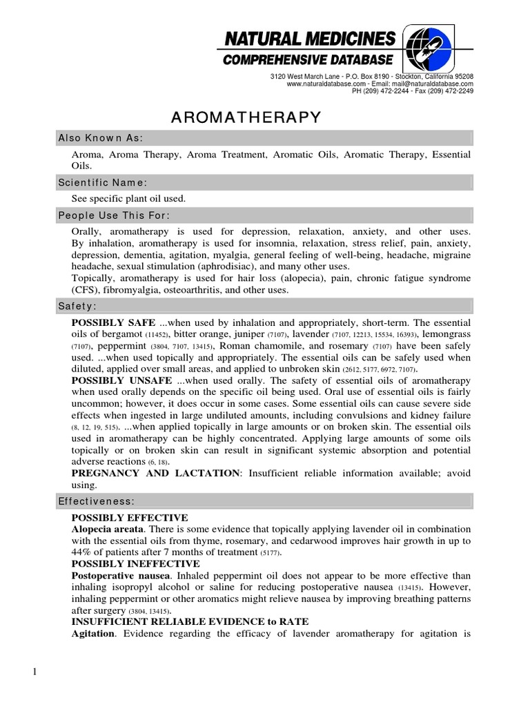 Aromatherapy: Also Known As | PDF | Aromatherapy | Essential Oil