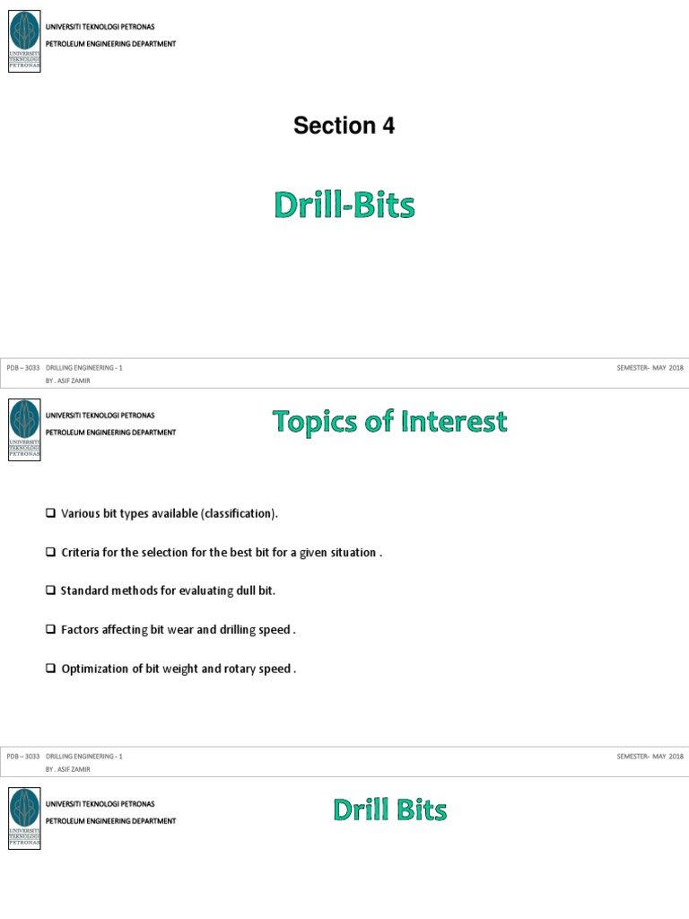 CH 4 Drill Bits | PDF | Drilling | Horsepower
