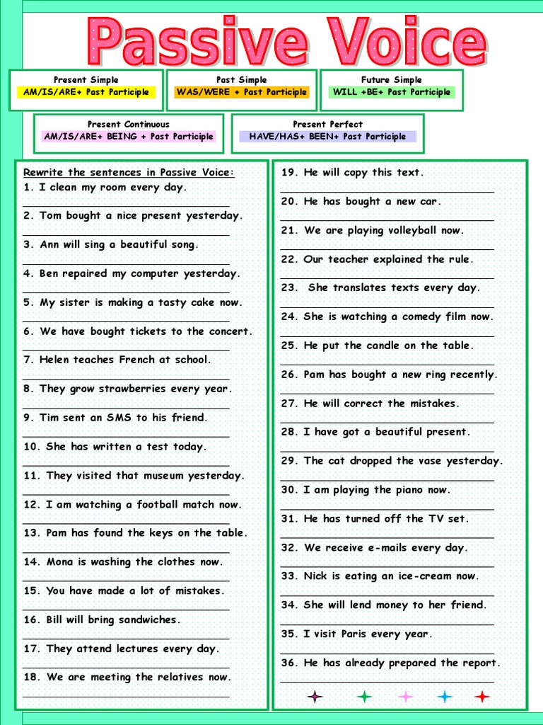 Passive Voice 56903 | PDF | Syntax | Language Mechanics