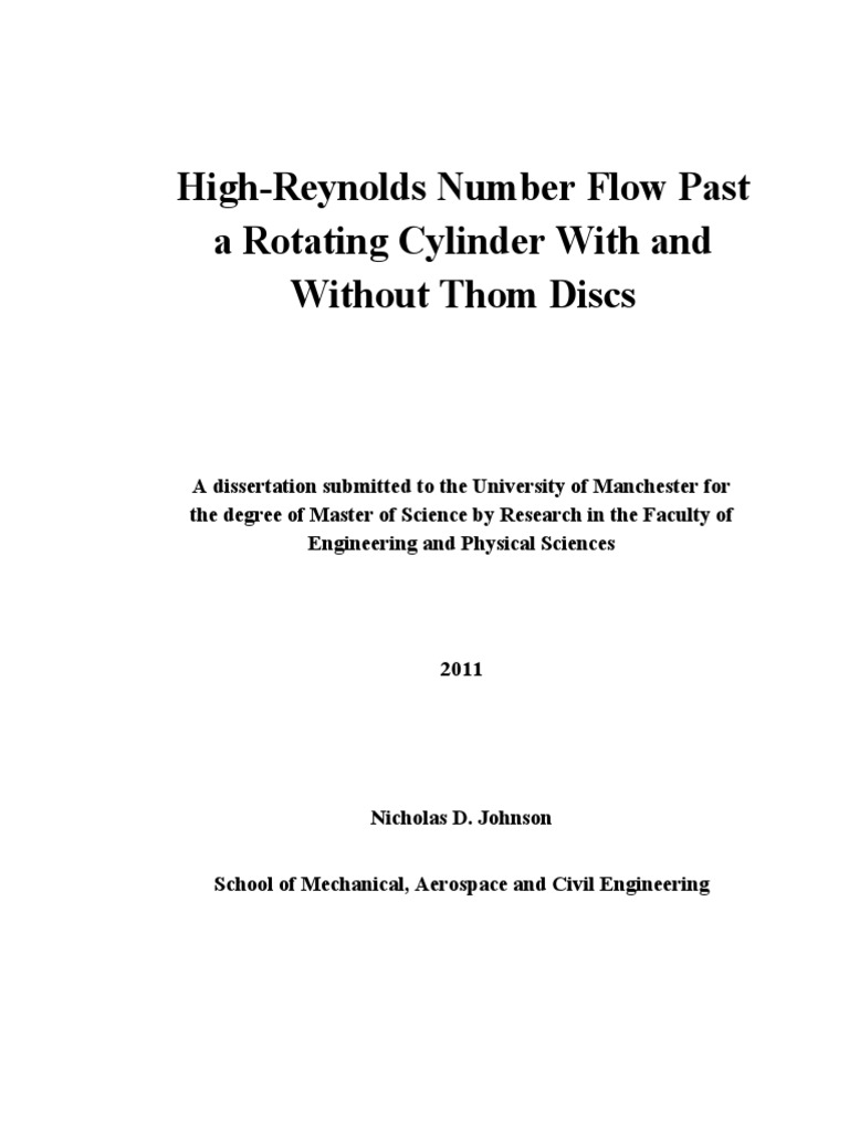 Rotating Cylinder | PDF | Computational Fluid Dynamics | Navier–Stokes ...